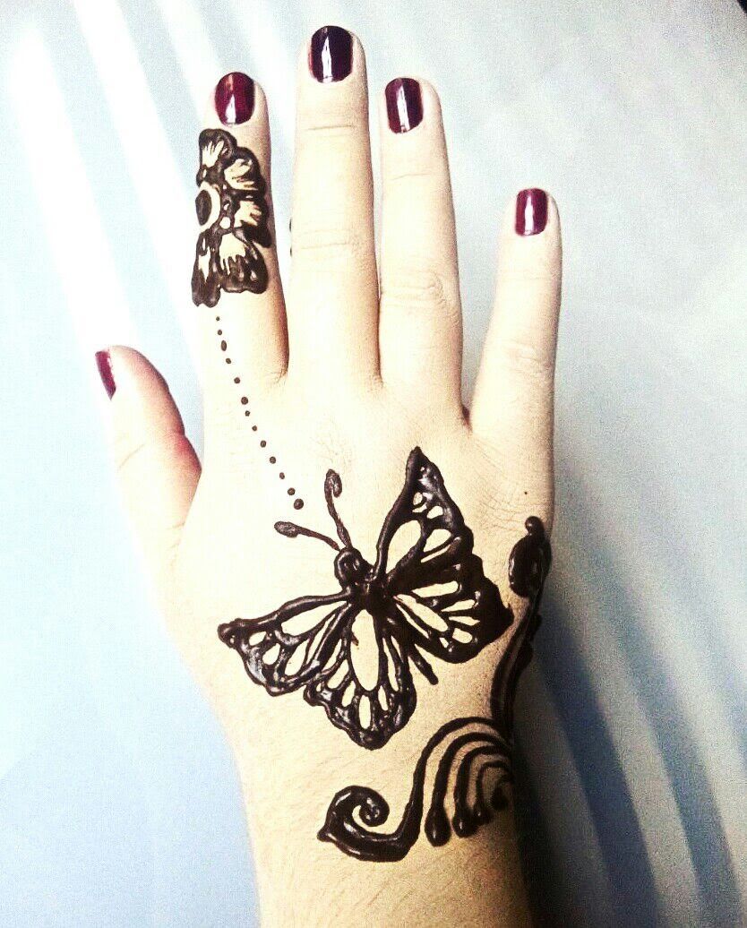 Simple Butterfly Mehndi Designs For Eid 2026