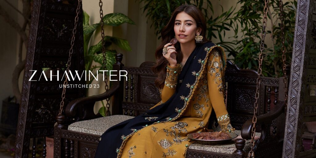 Zaha Winter Collection 2023 Unstitched With Price