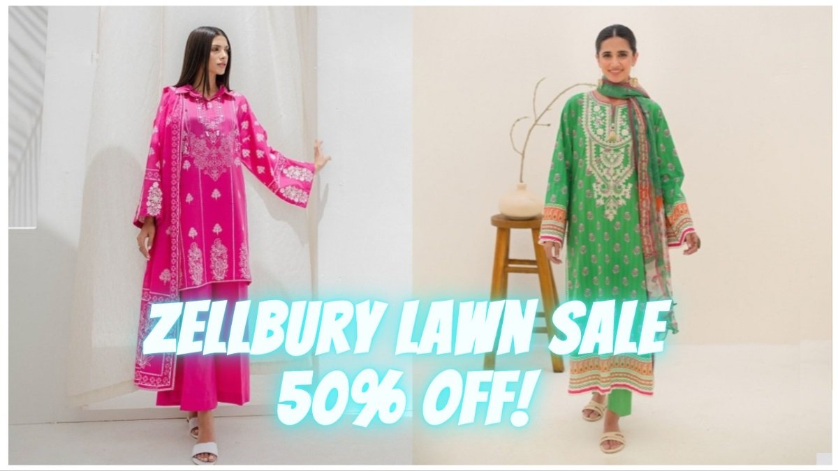 Zellbury Lawn Sale 2023 Unstitched 50% Off With Price